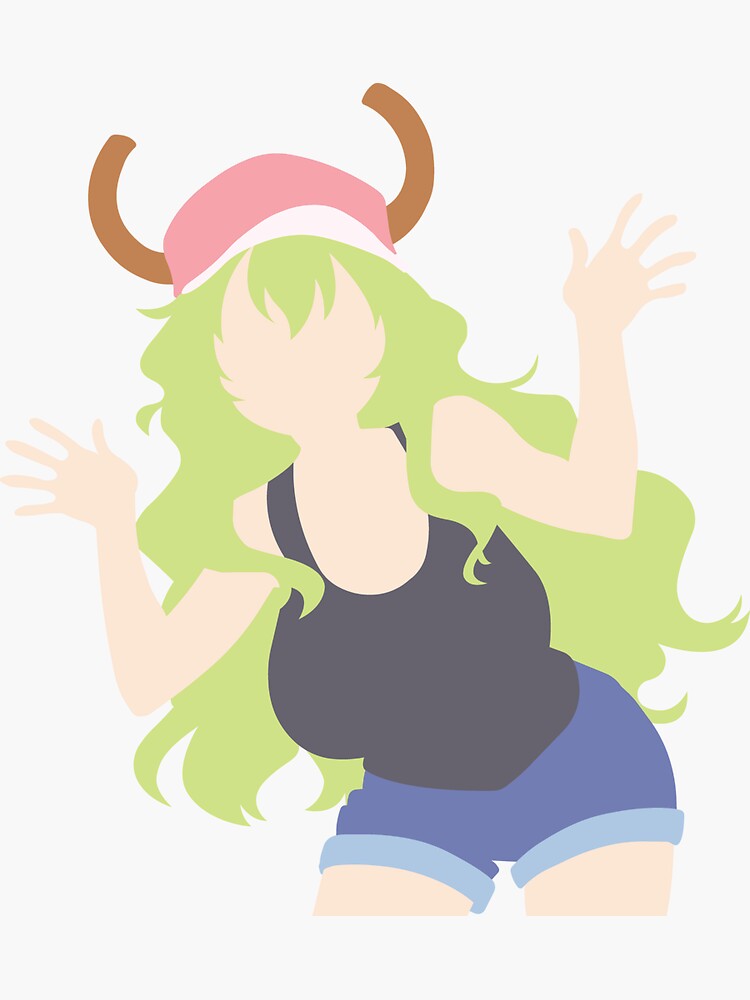 "Lucoa - Kobayashi-San Chi No Maid Dragon" Sticker by lauloudesigns09 ...