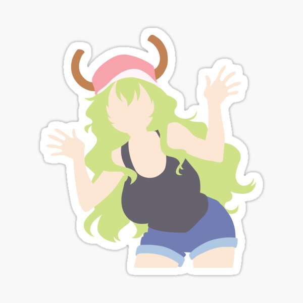 "Lucoa - Kobayashi-San Chi No Maid Dragon" Sticker by lauloudesigns09 ...