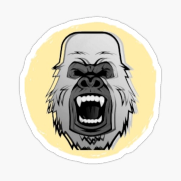 "Gorillaz in a bad mood" Sticker by Aminechaib23 | Redbubble