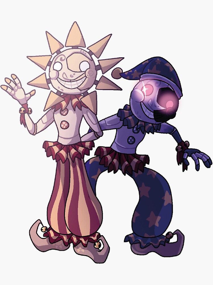 " sundrop and moondrop 10" Sticker for Sale by JOSEURIEL | Redbubble