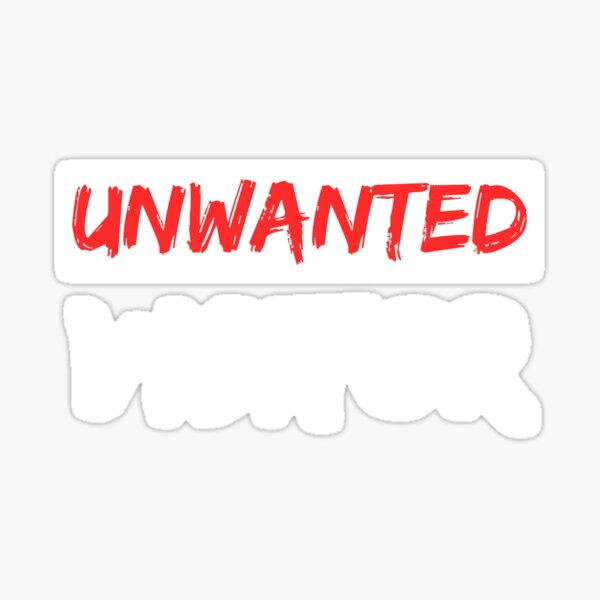 "unwanted visitor, uninvited visitor" Sticker for Sale by Eastcook ...