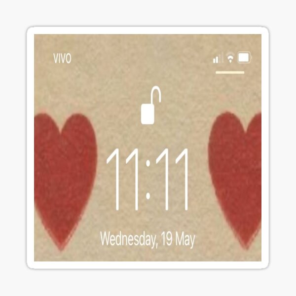 "1111 angel number wallpaper" Sticker by idkbrb | Redbubble
