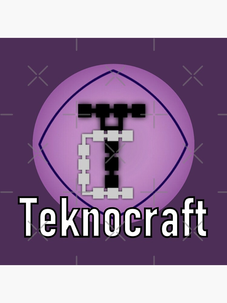 "Teknocraft Minecraft Logo" Poster for Sale by Edenthaw | Redbubble