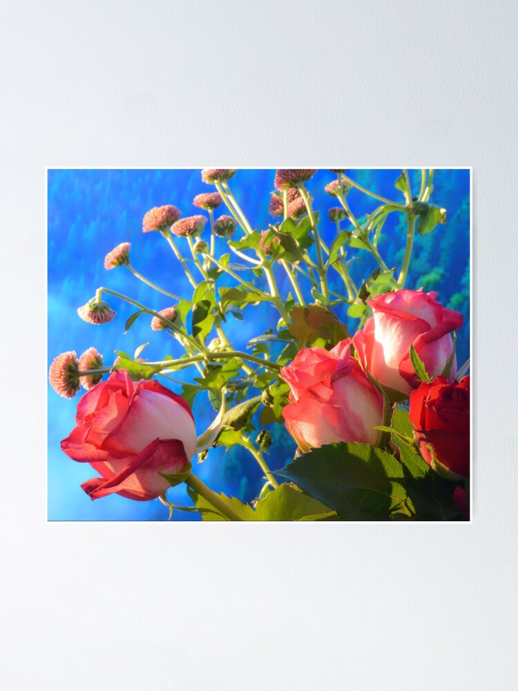 "Cute Roze Flowers " Poster by yasmarra | Redbubble