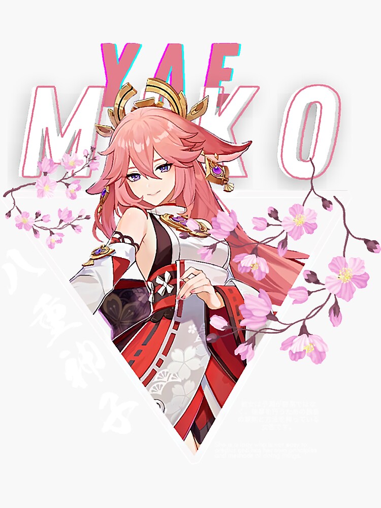"Yae Miko - Genshin Impact Yae Miko Essential" Sticker von DenaWalker ...