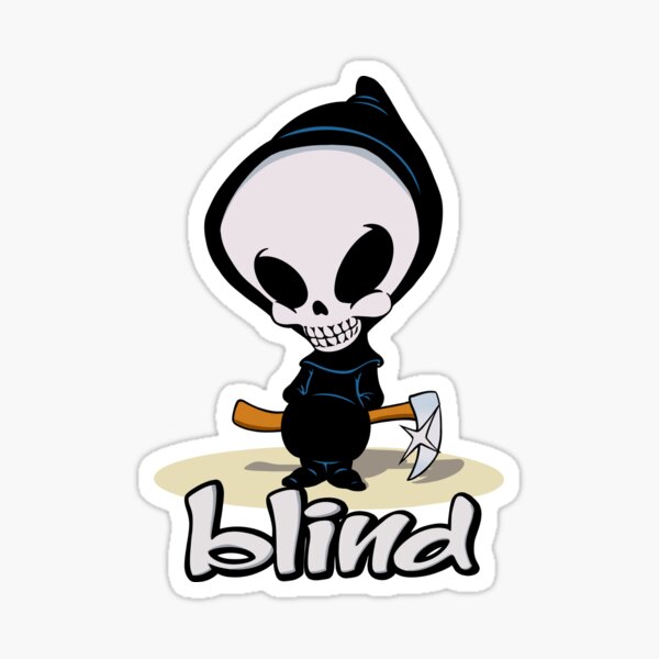 "Blind " Sticker for Sale by MaryJsi | Redbubble