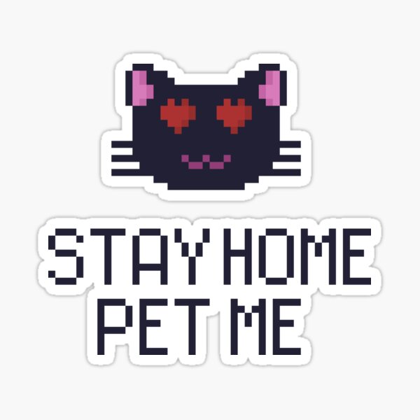 "Listen to Your Cat." Sticker for Sale by PixelBlush | Redbubble