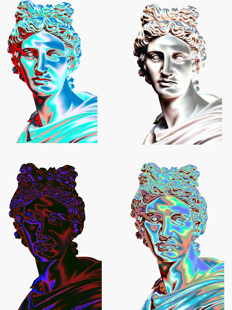 "greek statue of gods sticker pack " Sticker by UnseenCreations | Redbubble