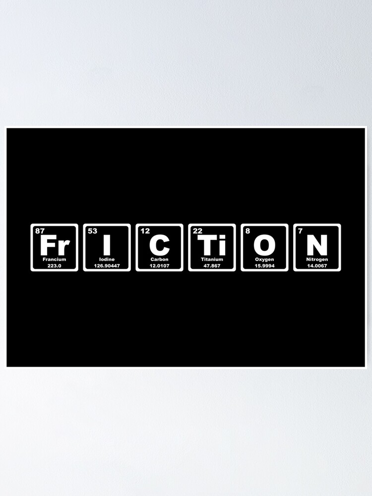 "Friction - Periodic Table" Poster by graphix | Redbubble