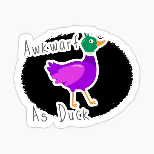 "Awkward - FUNNY Social Anxiety awkward AF DUCK - Awkwarf As Duck ...