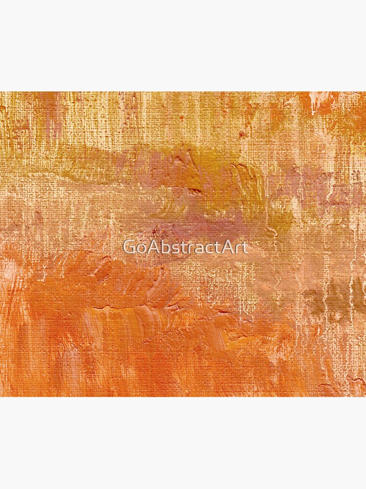 "Abstract Oil Painting 10c9 Amber Mustard Clay" Sticker by ...