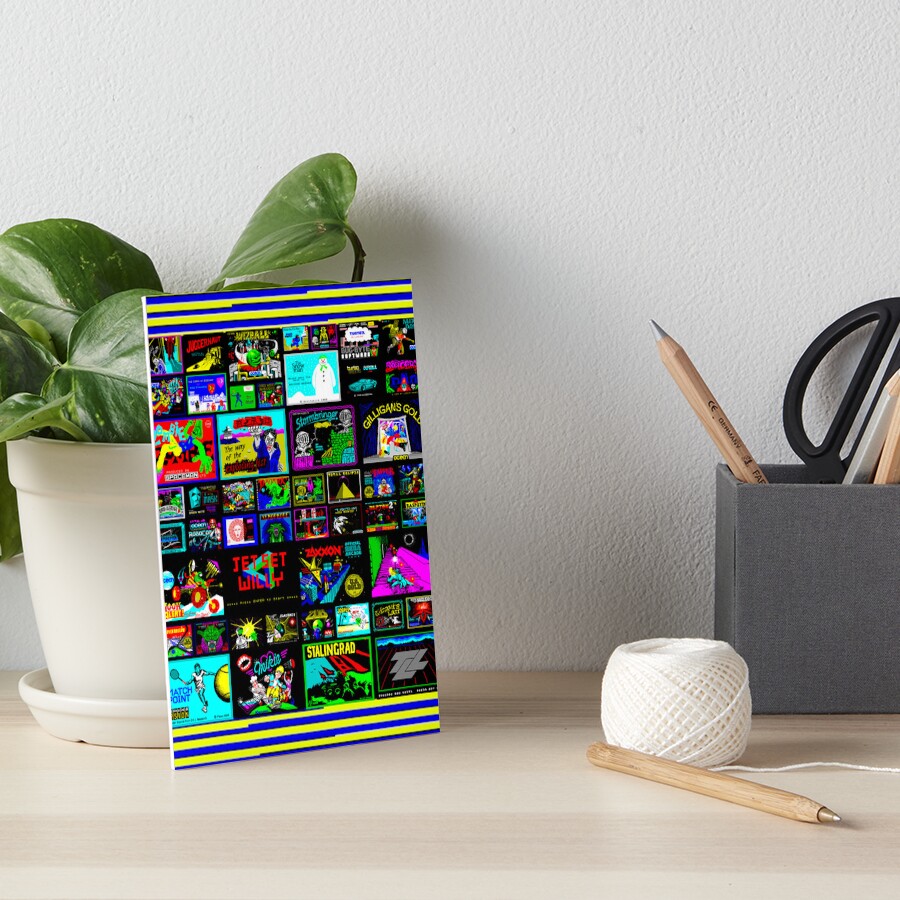 "ZX Spectrum Game Loading Screens Part I" Art Board Print for Sale by ...