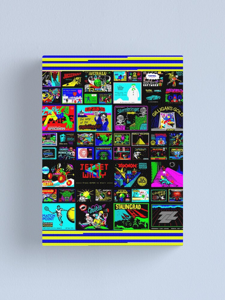 "ZX Spectrum Game Loading Screens Part I" Canvas Print for Sale by ...