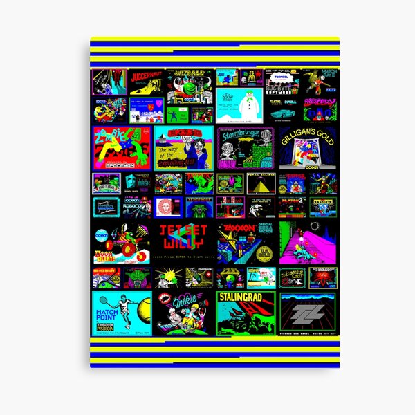 "ZX Spectrum Game Loading Screens Part I" Canvas Print for Sale by ...