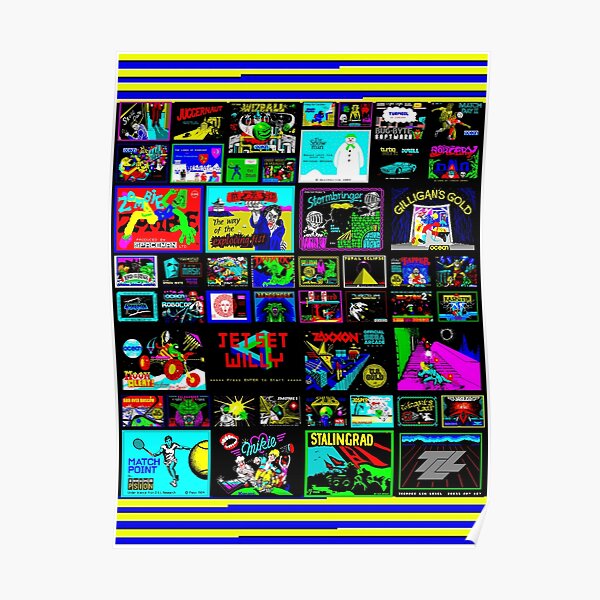 "ZX Spectrum Game Loading Screens Part I" Poster for Sale by ...