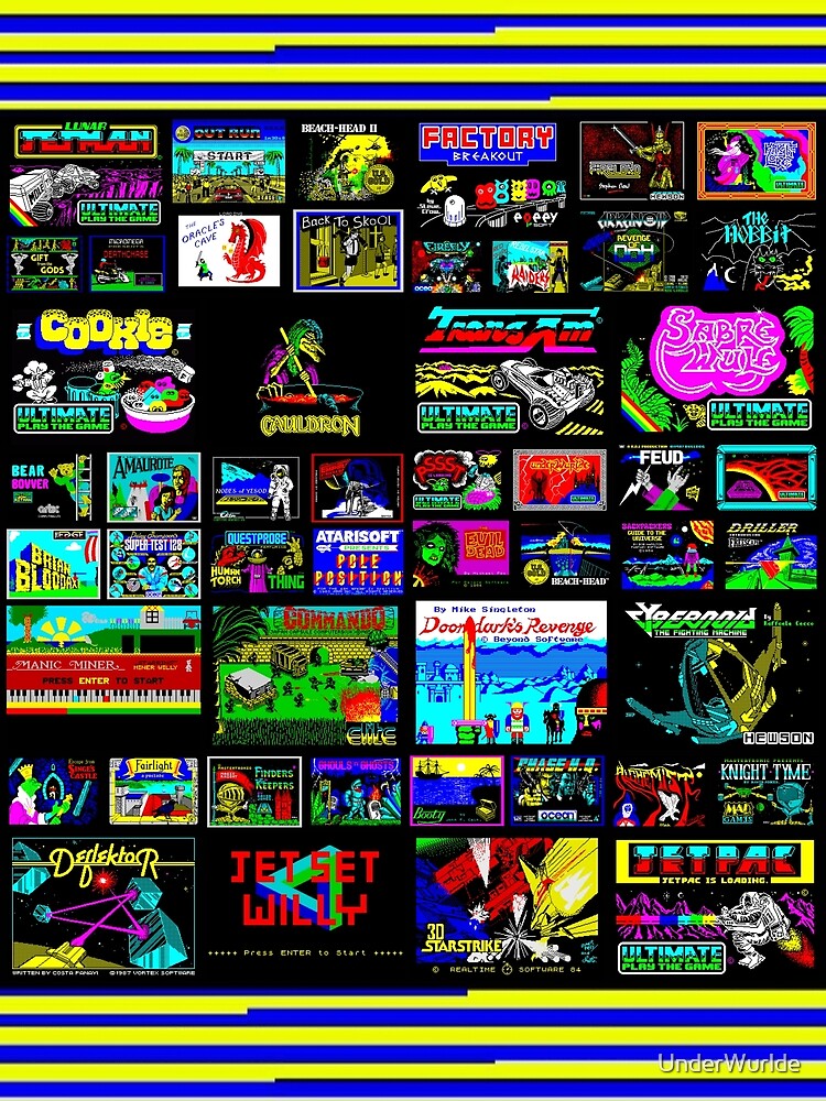 "ZX Spectrum Game Loading Screens Part II" Poster for Sale by ...