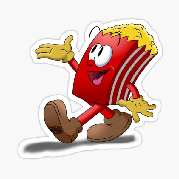 "Popcorn man" Sticker by Rageman0329 | Redbubble