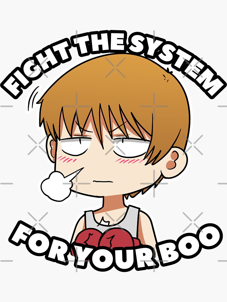 "WEBTOON QUALITY CONTENT BL FIGHT FOR YOUR BOO TREVOR CHIBI" Sticker ...