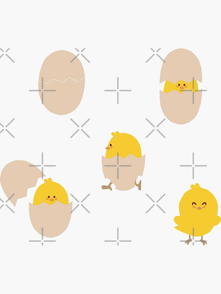 "Hatching" Sticker by me-fe | Redbubble