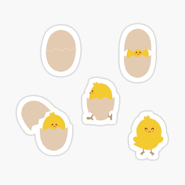 "Hatching" Sticker by me-fe | Redbubble