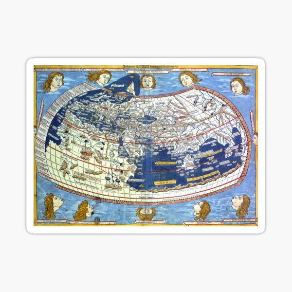 "World Map Print: Cosmographia 1467, by Nicolaus Germanus (c. 1420 – c ...
