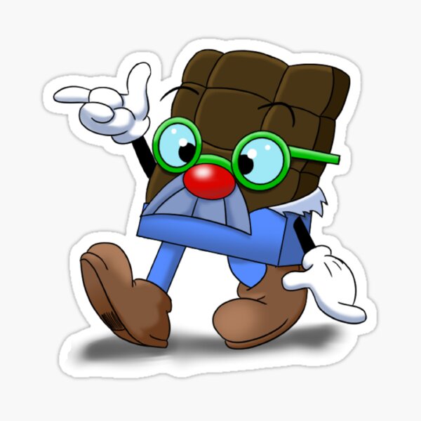 "Mr. Candy bar" Sticker for Sale by Rageman0329 | Redbubble