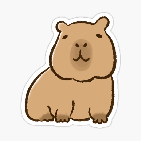"Baby Capybara" Sticker for Sale by picopang | Redbubble