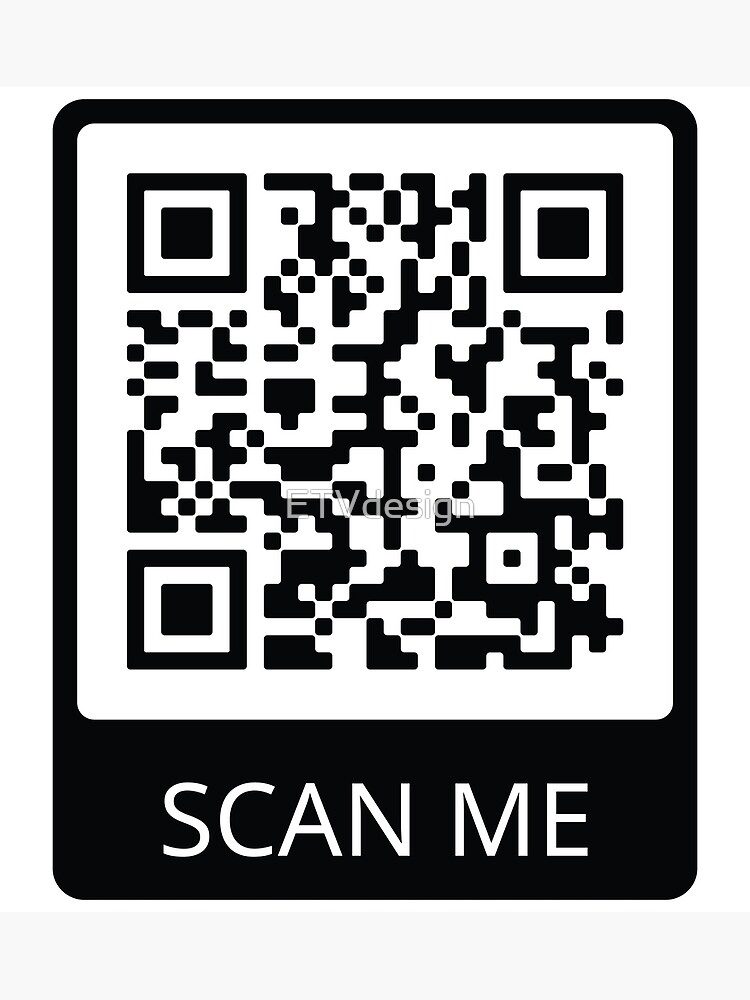 Lámina fotográfica «Código QR de Rick Rolled MEME» de ETVdesign | Redbubble