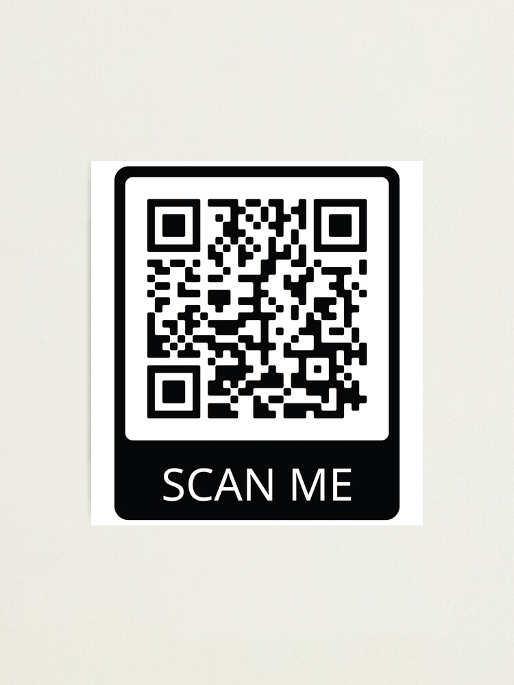 Lámina fotográfica «Código QR de Rick Rolled MEME» de ETVdesign | Redbubble