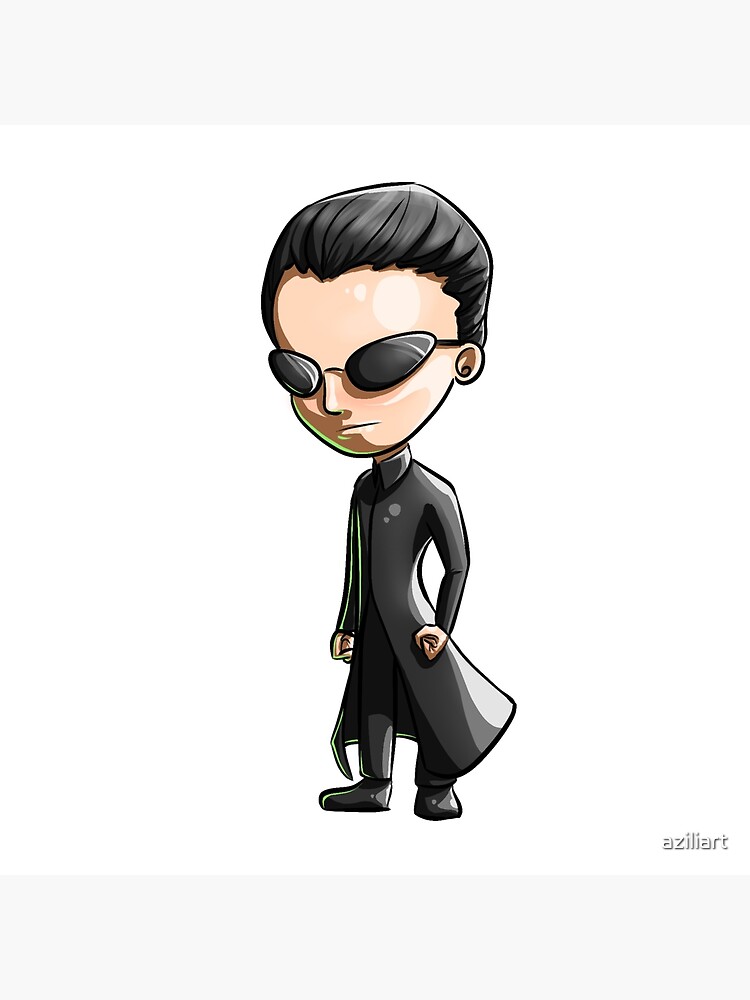 "Chibi Neo - Matrix" Poster for Sale by aziliart | Redbubble