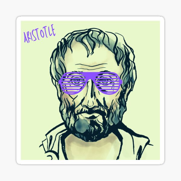 "ARISTOTLE" Sticker for Sale by PHILOSOPHY-SWAG | Redbubble