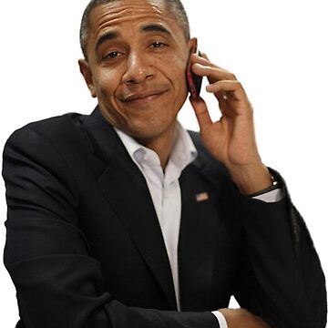 "Barack Obama!" Sticker for Sale by statefarmpen | Redbubble