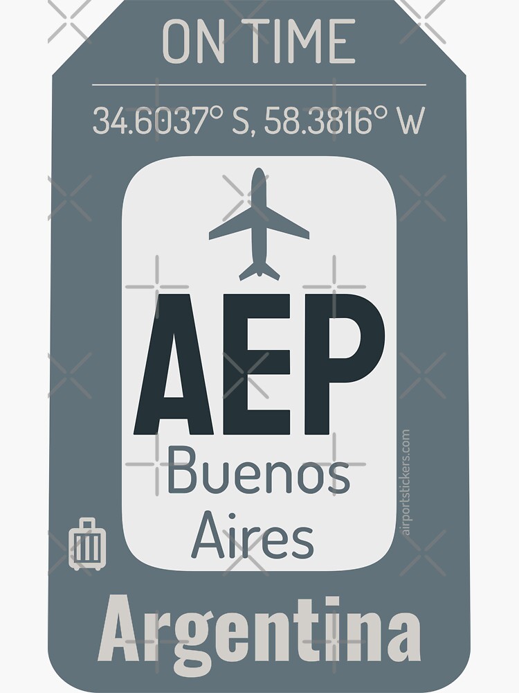 "AEP airport 2022" Sticker for Sale by Aviators | Redbubble