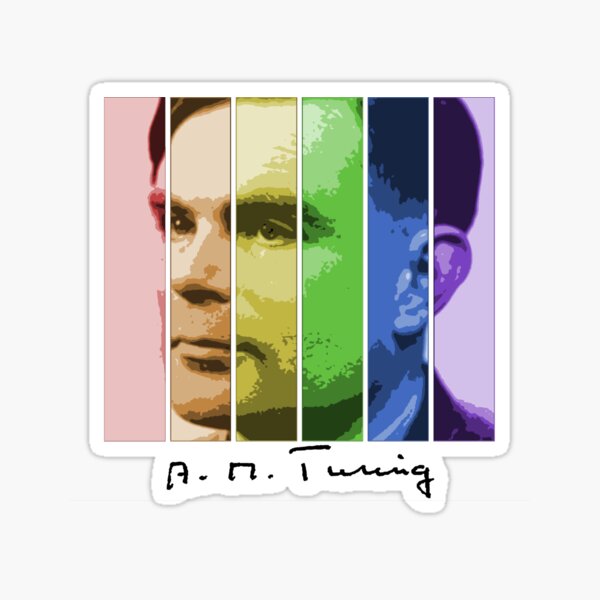 "Alan Turing Pride" Sticker by avander84 | Redbubble