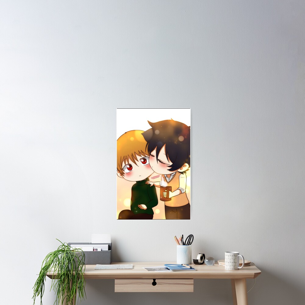 "WEBTOON QUALITY CONTENT BL cute chibi kiss " Poster for Sale by ...