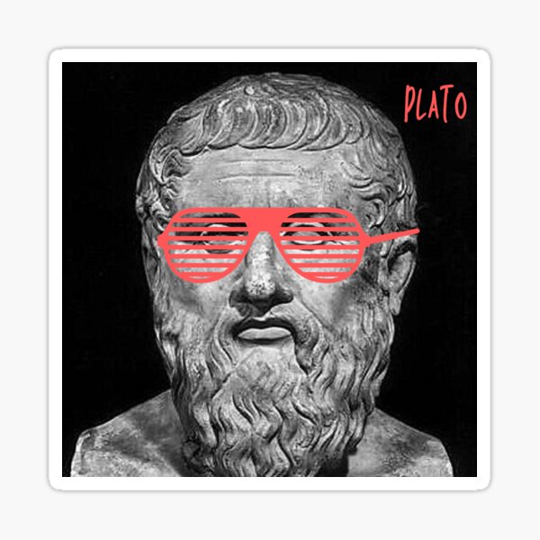 "PLATO" Sticker for Sale by PHILOSOPHY-SWAG | Redbubble