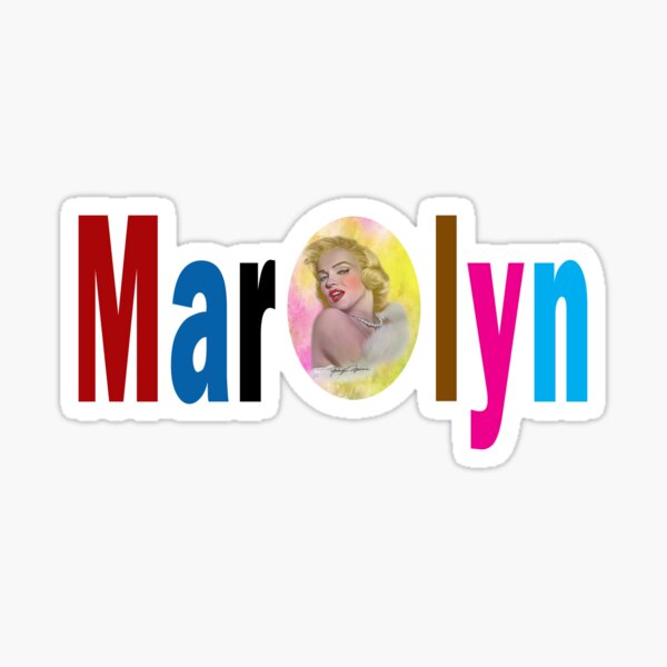 "MARILYN MONROE" Sticker for Sale by CathalDevlin | Redbubble