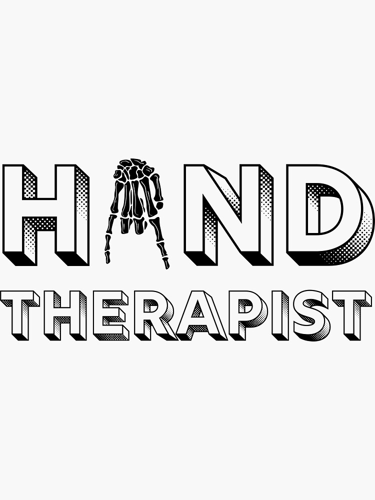 "Hand Therapist Funny Retro" Sticker for Sale by BoardGameMerch | Redbubble