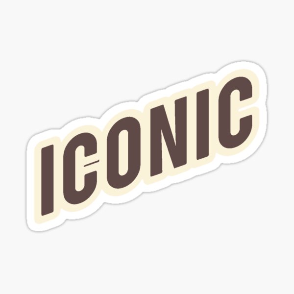 "Iconic classic " Sticker by LowEndGraphics | Redbubble