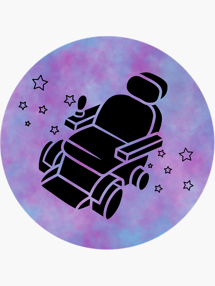 "Power Chair Princess! Wheelchair Pride Design" Sticker for Sale by ...