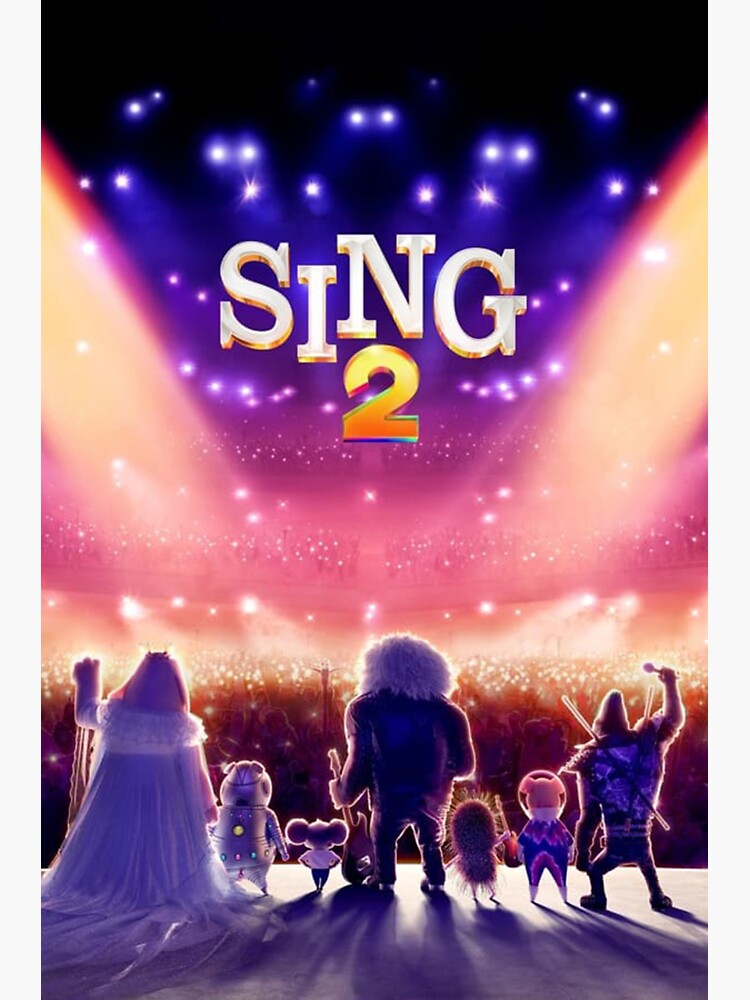 "Sing 2" Sticker for Sale by sharonmondra | Redbubble
