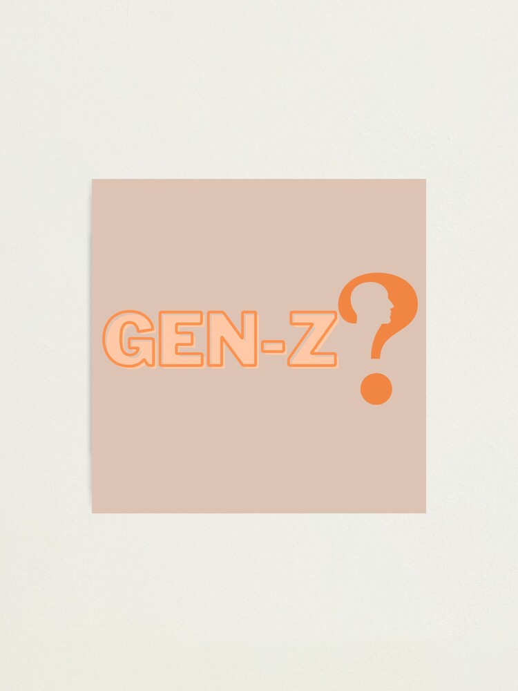 "pink gen z ? " Photographic Print for Sale by colorpalaceart | Redbubble