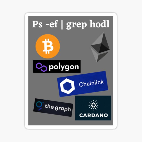 "Grep Hodl" Sticker for Sale by UpcomingTech | Redbubble