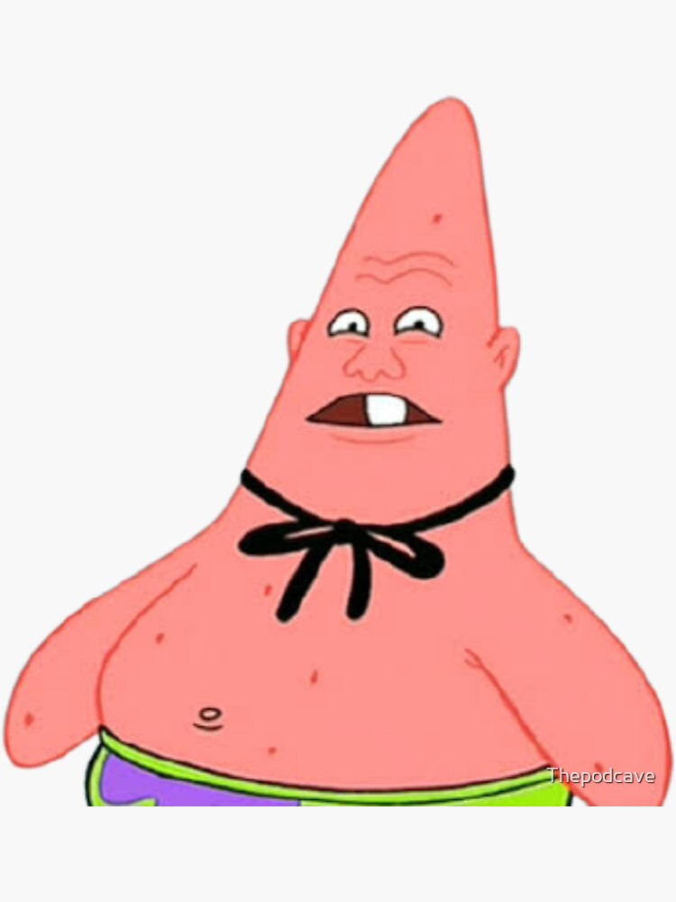 "One tooth Surprised patrick" Sticker for Sale by Thepodcave | Redbubble