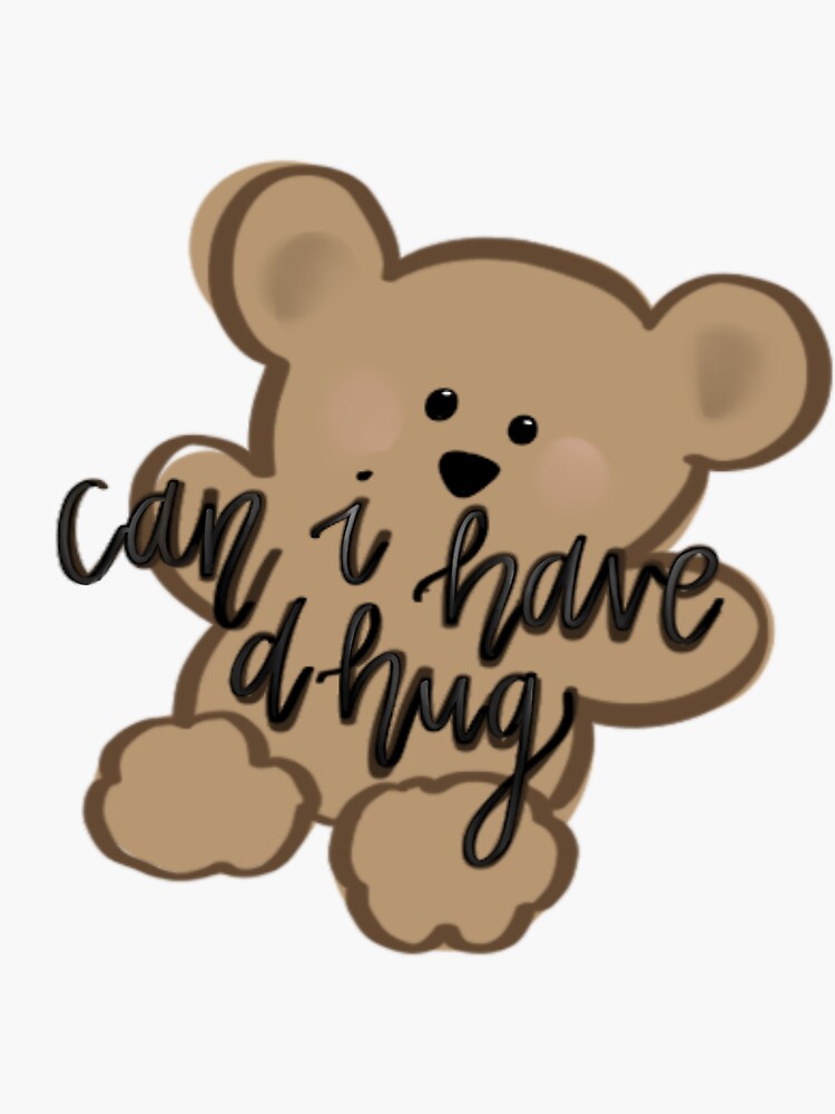 "Bear Hug" Sticker for Sale by mackenzielor | Redbubble