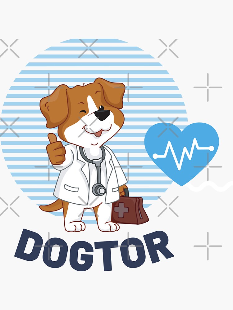 "Dogtor" Sticker for Sale by Ammarshops | Redbubble