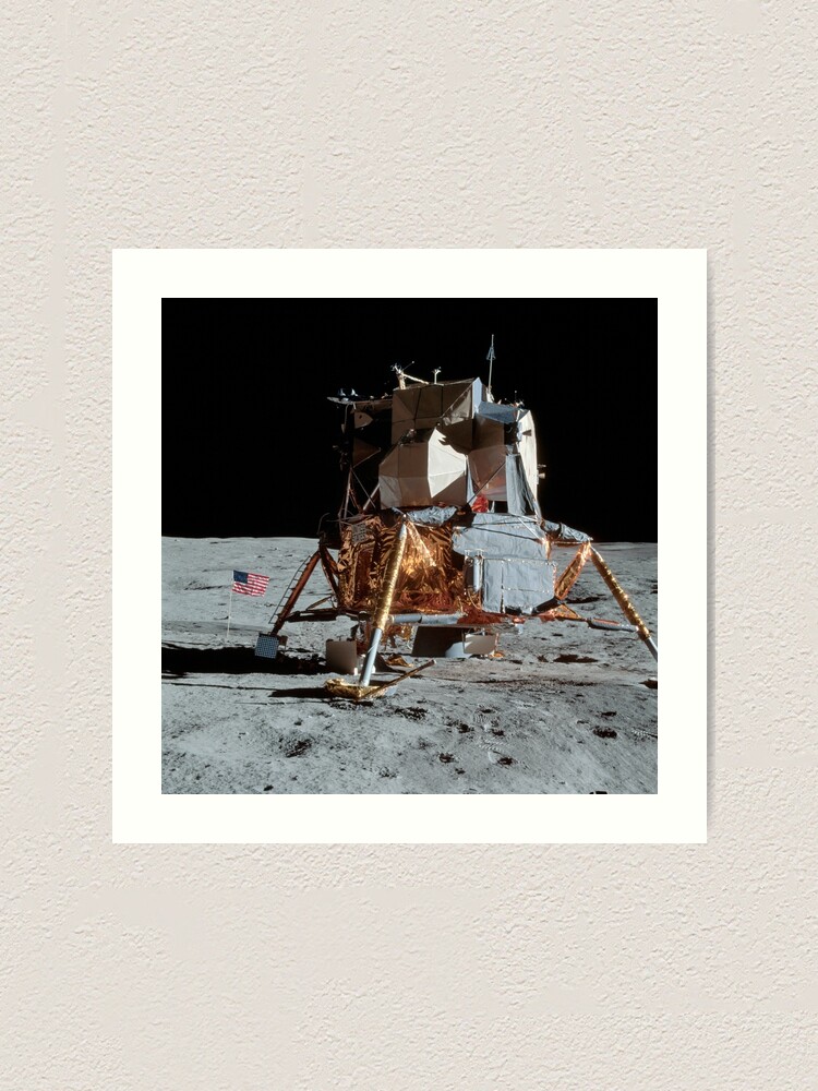 "The Apollo 14 Lunar Module on the moon." Art Print by StocktrekImages ...