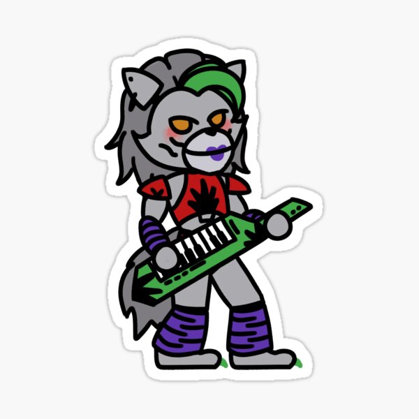 "FNAF Security Breach Chibi Stickers - Roxanne Wolf" Sticker for Sale ...