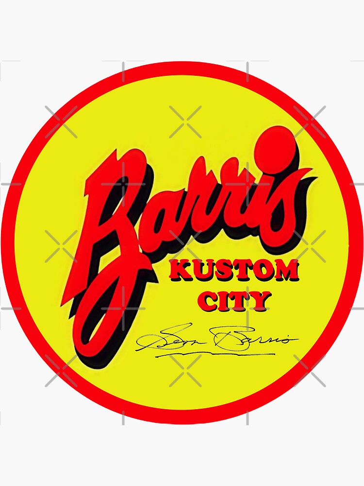 "Barris Kustom Car Vintage Tribute Decal " Sticker for Sale by ...
