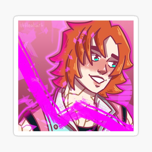 "Fluorescent Nora Valkyrie" Sticker by littlealiart | Redbubble